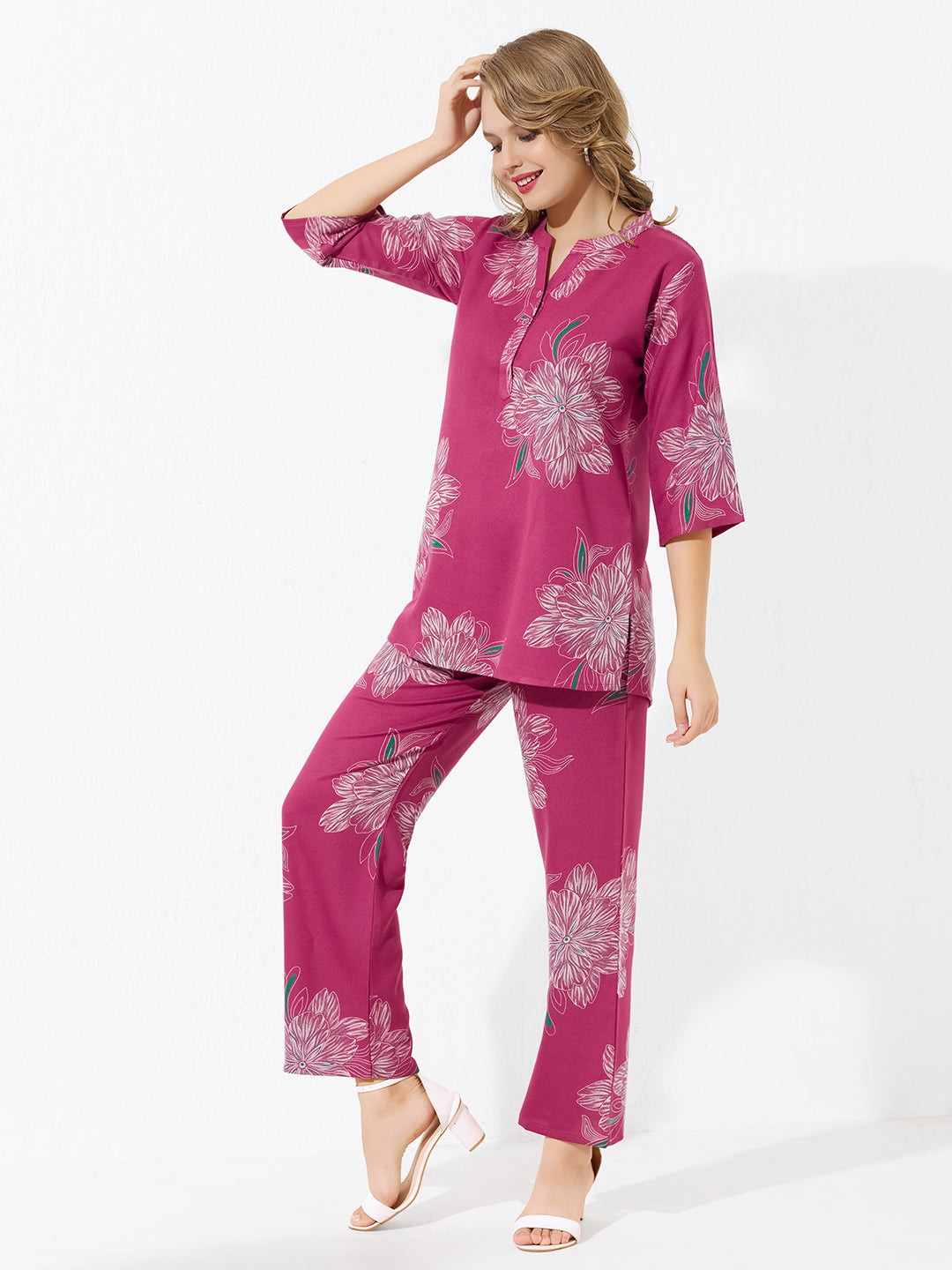 Womens Viscose Printed Co-Ord Set – quira_web